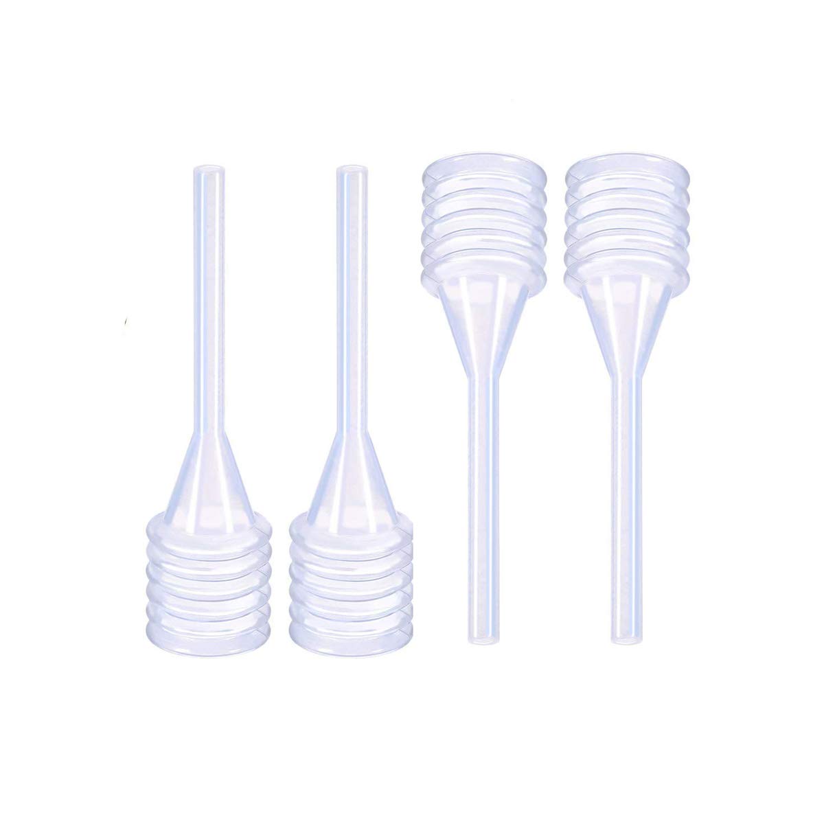 50Pcs 4ml Clear Plastic Transfer Pipettes Accordion Style Liquid Eye Dropper Squeeze Transfer Pipettes for Essential Oils Perfume Dispense Pipettes