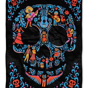 Disney Pixar Coco Family Tree Fleece Super Plush Throw Blanket 46" x 60" (117cm x 152cm)