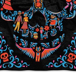 Disney Pixar Coco Family Tree Fleece Super Plush Throw Blanket 46" x 60" (117cm x 152cm)