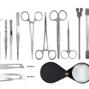 DR Instruments-DR78662 36 Pcs Comprehensive Dissection Kit – Made with Surgical Stainless Steel. Ideal for Biology, Anatomy, Botany, and Veterinary Students and Faculty with Deluxe Case