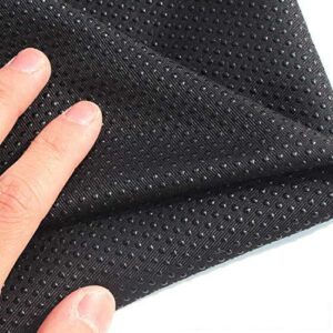 fidgetgear antislip vinyl non slip fabric rubber non skid rubber treated fabric 58" bty black