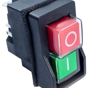 POWERTEC 120V Magnetic On/Off Switch, 1/2HP Push Button Switch Easy Contact for Fast Power Off. Fits Table Saw, Router Table, Drill Press, Bench Saw, Band Saw & Other Power Tools (71355)