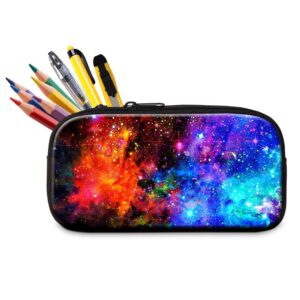 dispalang school pencil case galaxy pencil bag for students adult office pen bag zipper pencil box