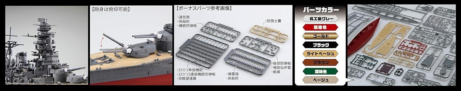 Fujimi Model (FUJIMI) 1/700 Ship Next Series No. 13 Japan Navy Battleship Nagato 193 Model