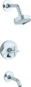 kohler t14420-3l-cp purist bath and shower kit, polished chrome