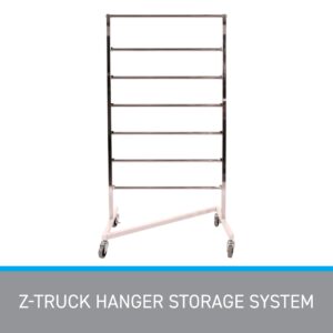 SSWBasics Z-Truck Clothing Hanger Storage System - Efficiently Organize Dress Hangers, Skirt, and Pant Hangers - 30" W x 22" D x 60½"H - Ideal for Retail, Resale, and Thrift Stores