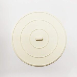 PF WATERWORKS PF0464 5" Universal Kitchen Sink Flat Suction Stopper, White-Fit All Design