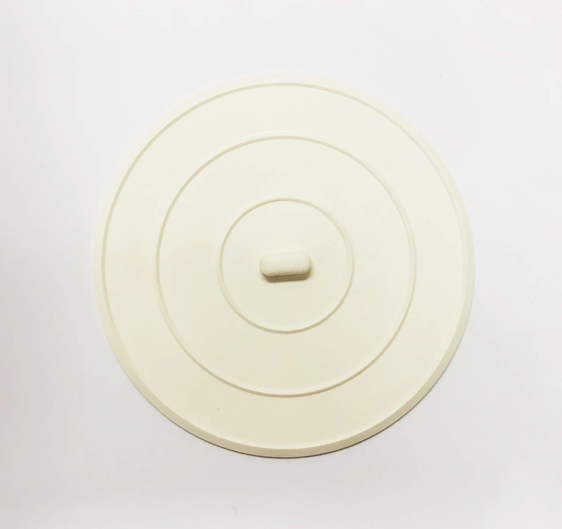 PF WATERWORKS PF0464 5" Universal Kitchen Sink Flat Suction Stopper, White-Fit All Design