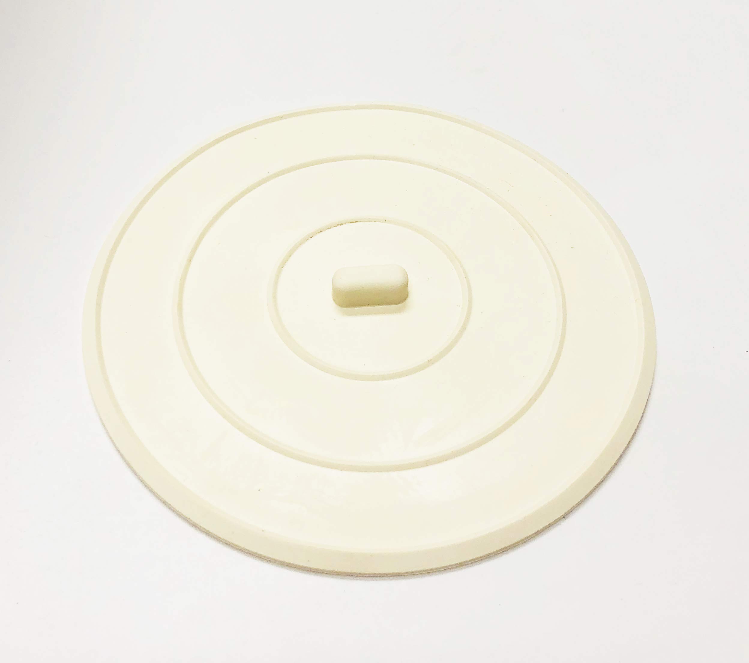 PF WATERWORKS PF0464 5" Universal Kitchen Sink Flat Suction Stopper, White-Fit All Design