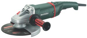 metabo 9-inch angle grinder, 6,600 rpm, 15 amp w/brake, non-lock paddle, performance angle grinders, electronics, wepb 24-230 mvt, 606479420, green