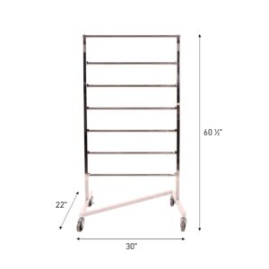 SSWBasics Z-Truck Clothing Hanger Storage System - Efficiently Organize Dress Hangers, Skirt, and Pant Hangers - 30" W x 22" D x 60½"H - Ideal for Retail, Resale, and Thrift Stores