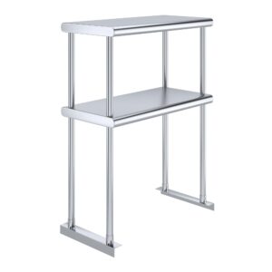 amgood double overshelf stainless steel nsf - many (24" long x 12" deep)