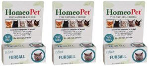 homeopet feline furball relief, 15 ml per bottle (3 pack - 15 ml)