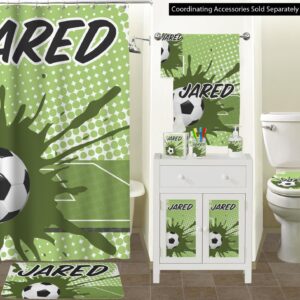 YouCustomizeIt Personalized Soccer Waste Basket - Double Sided (Black)