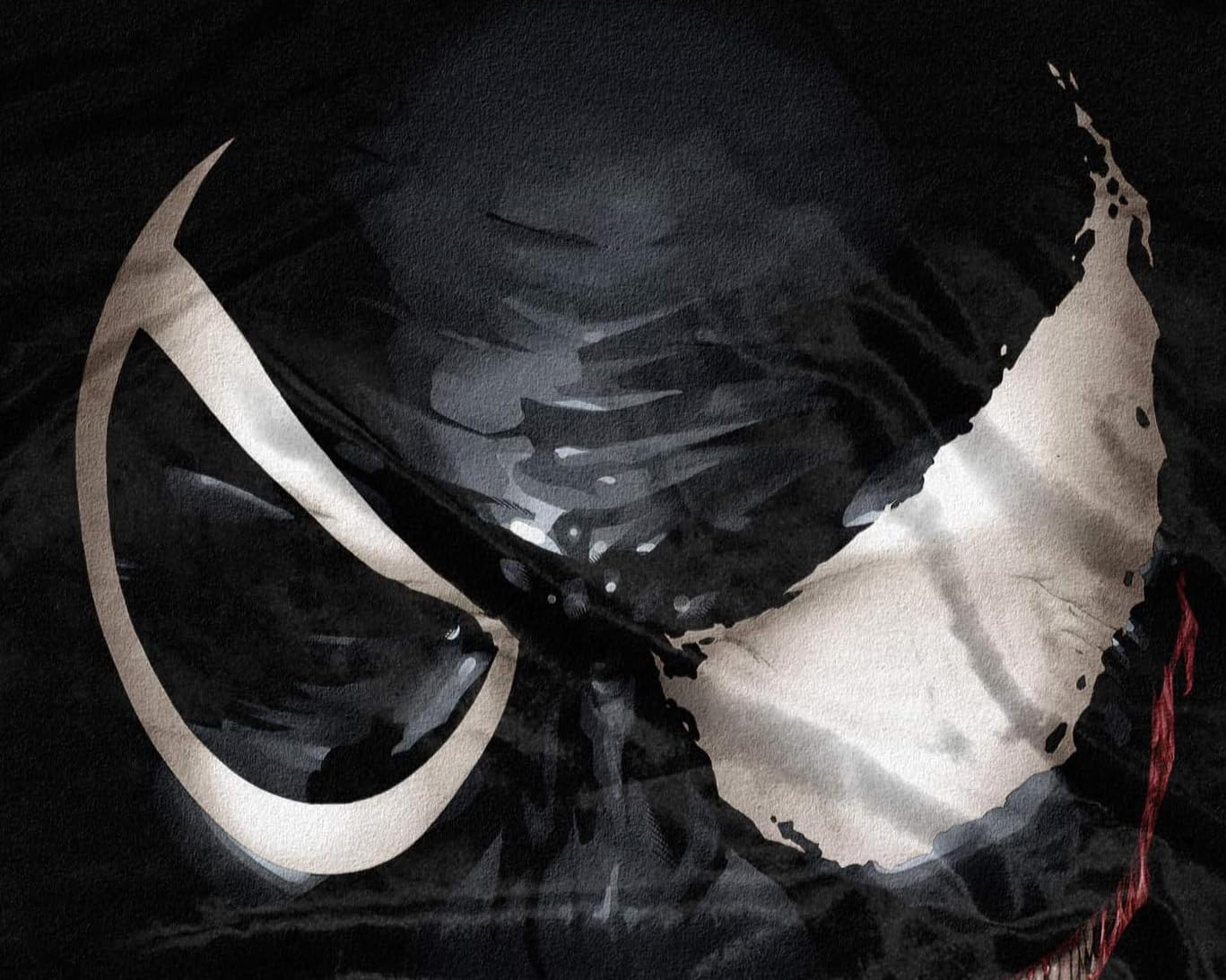 Marvel Comics Venom Symbiote All Smiles Spider-Man Throw Blanket 46"x60" Soft Fleece Throw Blanket for Bed Couch