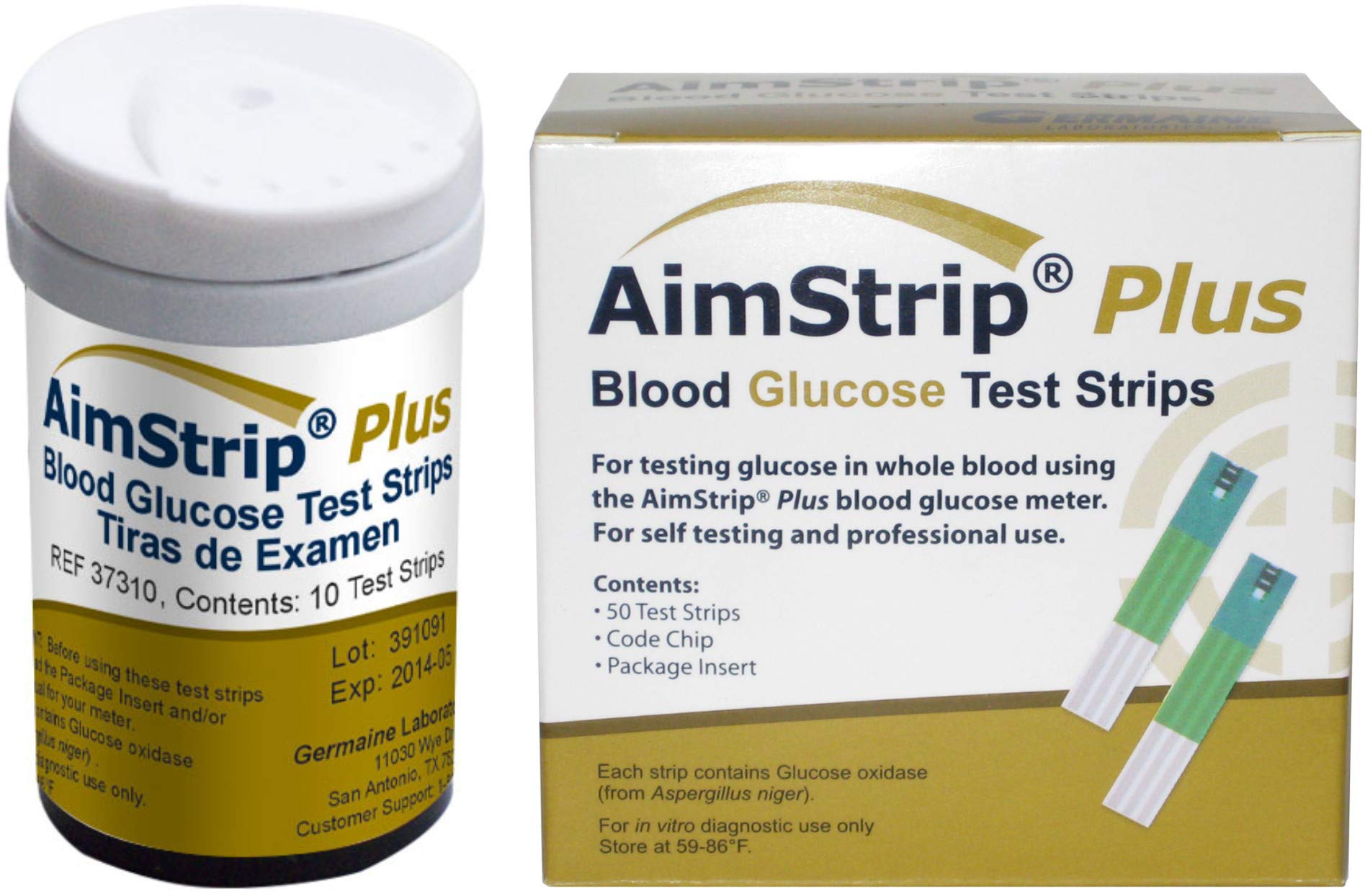 AimStrip 37350 Plus Blood Glucose Test Strips