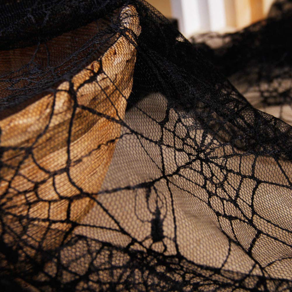 Tulle Spider Web Net Fabric Mesh Lace Dressmaking Craft Halloween Witch by Yard