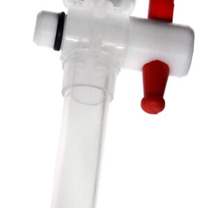 EISCO Separatory Funnel, 500mL - Polypropylene Plastic - Ungraduated - PP Stopcock with PTFE Plug - Leak-Proof Screw Cap - Separating Funnel, Separation Funnel