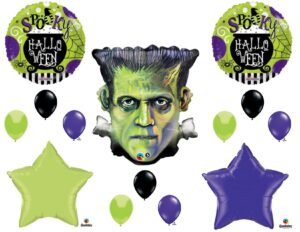 frankenstein head spooky birthday party balloons decorations supplies halloween