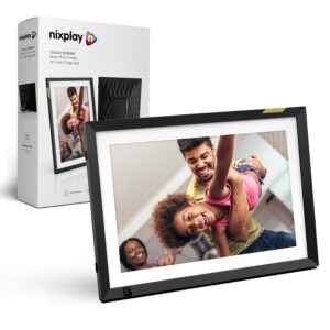 nixplay wifi 10.1" touch screen digital picture frame i easy set up i create family shared playlists i perfect digital picture frame for gifting i securely share photos/videos via email or app