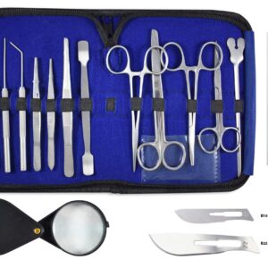 DR Instruments-DR78662 36 Pcs Comprehensive Dissection Kit – Made with Surgical Stainless Steel. Ideal for Biology, Anatomy, Botany, and Veterinary Students and Faculty with Deluxe Case