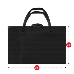 Black Art Portfolio Case 24” X 36” with Shoulder Strap