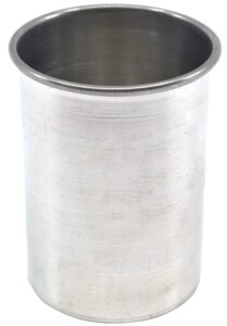 eisco aluminum calorimeter inner vessel with parallel sides and rolled rim, 4" tall, 3" diameter