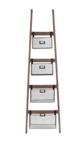 wald imports 4408 wall ladder, bookcase, brown