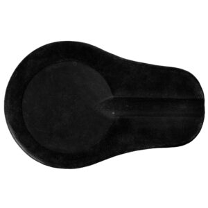 Marbco Marble Spoon Rest, Ladle Holder, Marble Spoon Rest Holder for Stove Kitchen, Heavy Duty, Dishwasher Safe (Design 2, Black)