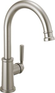 peerless westchester single-handle kitchen sink faucet, stainless p1923lf-ss