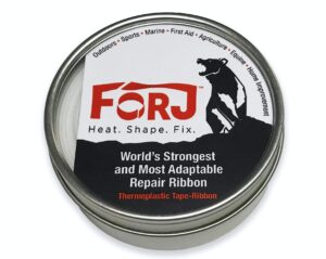 forj thermoplastic tape ribbon, 20 feet of lightweight, compact resin fiber with 1000 pounds of tensile strength, perfect for repairs and maintenance. an outdoor retailer 2018 innovation award winner.