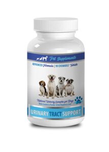 pet supplements urinary tract supplement for dogs - dog urinary tract support - powerful complex - chews - corn silk dogs - 1 bottle (90 treats)