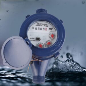 Plastic Cold Water Meter, DN15 Garden Home Water Flow Meter Cold Water Meter Single Water Flow Wet Table Measuring Tool