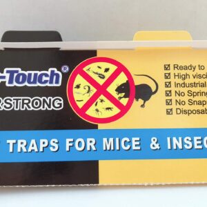 18 Blue-Touch Mouse Glue Traps, Professional Sticky Glue Traps/Boards for mice/ Insect/Lizard/Spider/House pests. 8.5 X 5.5 Inches – 18 Traps/Pack