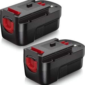 VANTTECH 2Pack HPB18 18V 4.0Ah Ni-Mh Replacement for Black and Decker Battery 18V Ni-Mh Compatible with HPB18-OPE 244760-00 A1718 FS18FL FSB18 Firestorm