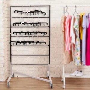 SSWBasics Z-Truck Clothing Hanger Storage System - Efficiently Organize Dress Hangers, Skirt, and Pant Hangers - 30" W x 22" D x 60½"H - Ideal for Retail, Resale, and Thrift Stores