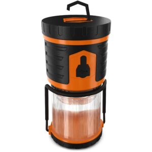 Blazin Bolt Rugged USB Rechargeable Lantern | 600 Lumen | 500 Hours of Light | Giant 12000mAh Power Bank | 6 Modes | Camping, Emergency, Power Outage, Storm, Blizzard, Hurricane Survival