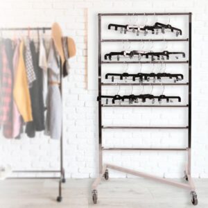 SSWBasics Z-Truck Clothing Hanger Storage System - Efficiently Organize Dress Hangers, Skirt, and Pant Hangers - 30" W x 22" D x 60½"H - Ideal for Retail, Resale, and Thrift Stores