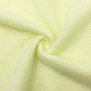 solid maize (heavy weight) anti-pill fleece fabric by the yard