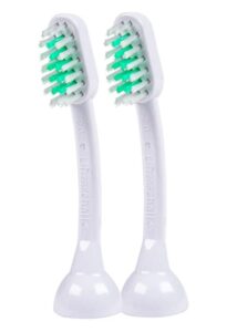 emmi-pet ultrasound bristle-head attachments to clean pets' teeth and gums (large head size, set of 2)