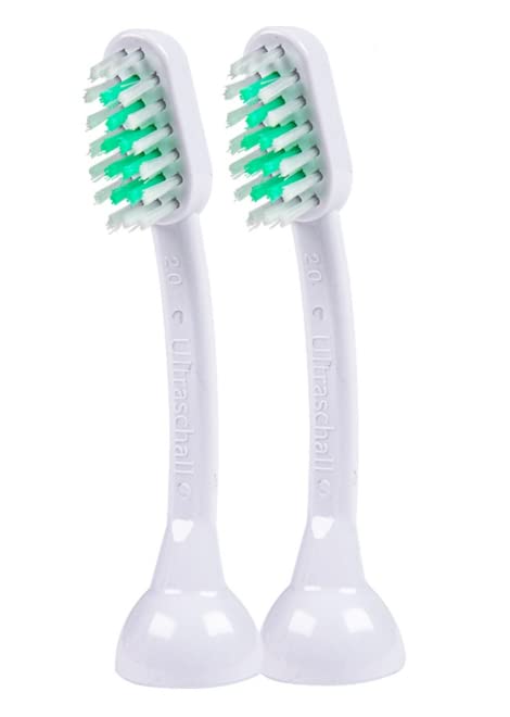 Emmi-pet Ultrasound Bristle-Head Attachments to Clean Pets' Teeth and Gums (Large Head Size, Set of 2)