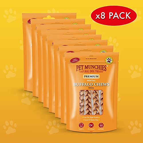 Pet Munchies Buffalo Dental Chew Small 8x55gm