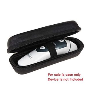 Hermitshell Travel case for iProven Thermometer Forehead and Ear DMT-489 (Black)-Only Case