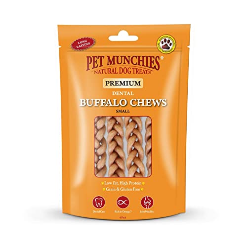 Pet Munchies Buffalo Dental Chew Small 8x55gm