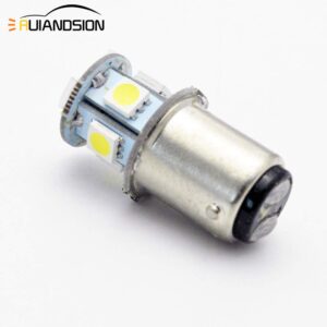 Ruiandsion 2pcs 6V 1157 LED Bulbs 5050 8SMD Chipsets 6000K White for Backup Reverse Lights Tail Lights