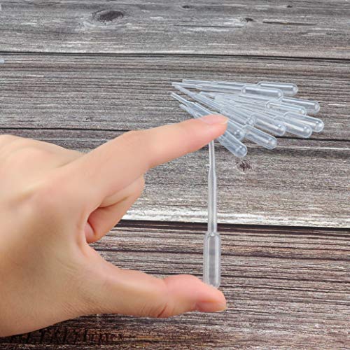 moveland 0.2ml Plastic Mini Transfer Pipettes for Liquid Mixture, 350PCS Disposable Dropper