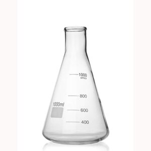 corning pyrex #4980-1l, 1000ml narrow mouth erlenmeyer flask with 1 inch magnetic stir bar (single)