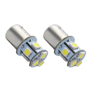 ruiandsion 2pcs 6v 1157 led bulbs 5050 8smd chipsets 6000k white for backup reverse lights tail lights