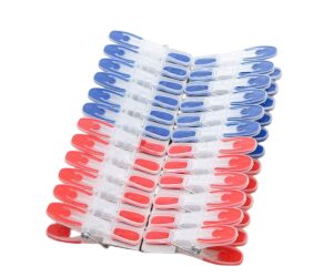 24 pack cute clear clothes pins for pictures bathroom clothesline pegs shirt clips for chip bags kitchen