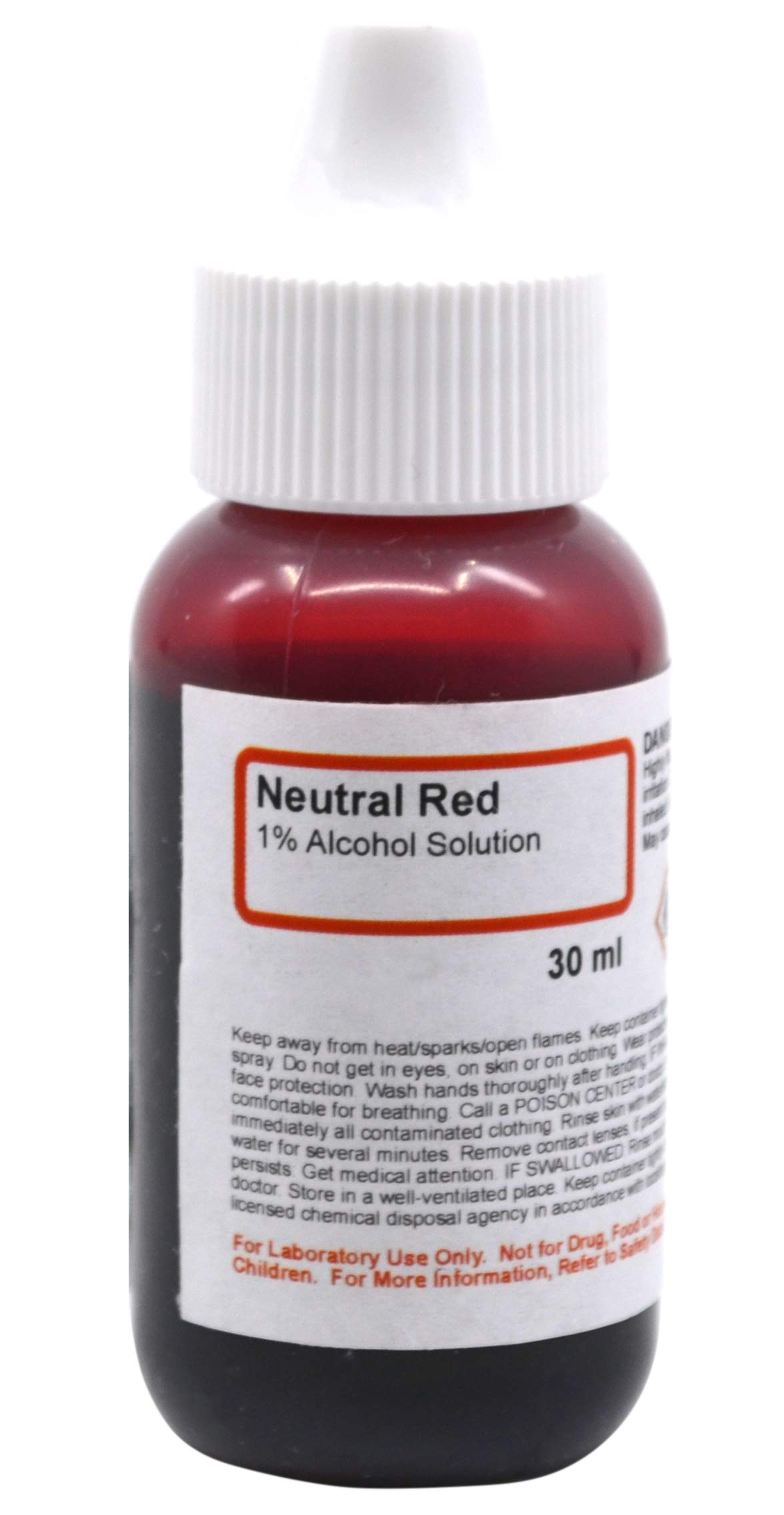 ALDON Innovating Science Neutral Red, 1% Alcohol Solution, 1 fl oz (30mL) - The Curated Chemical Collection